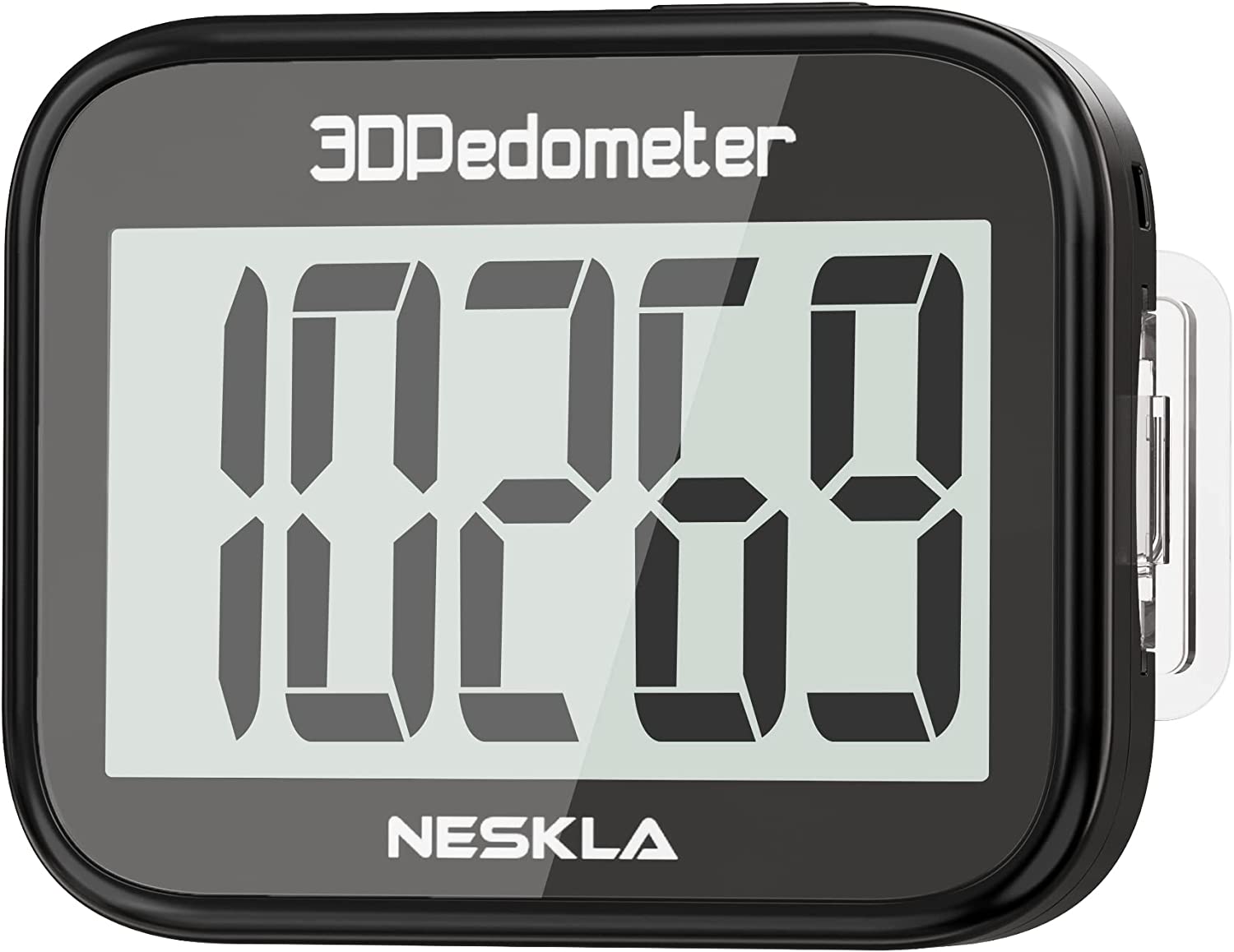 3D Pedometer for Walking, Simple Step Counter for Walking with Large ...